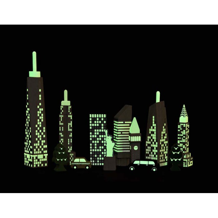 City Skyline Glow Blocks